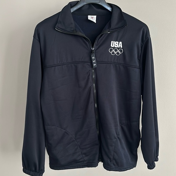 olympic committee | Jackets & Coats | Vintage Usa Olympic Track Jacket ...